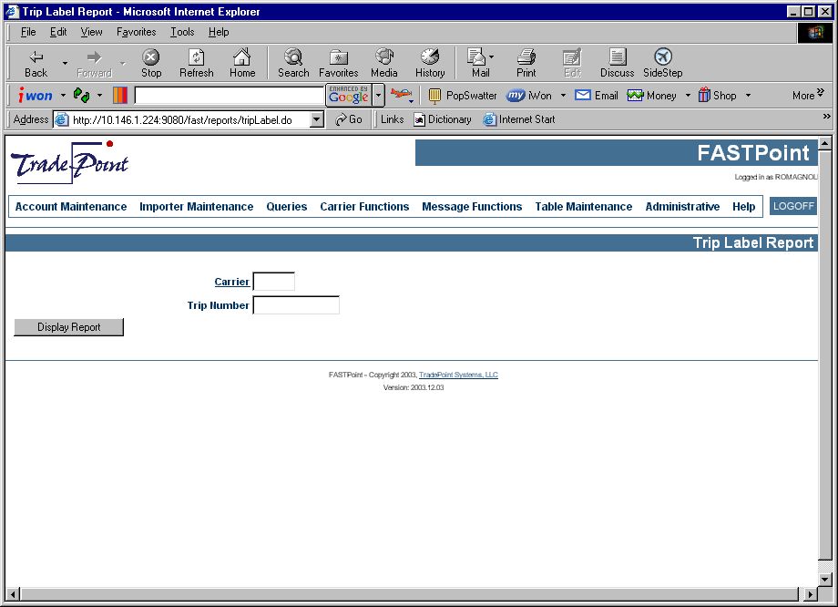 FASTPoint Procedures Documentation (LIV)